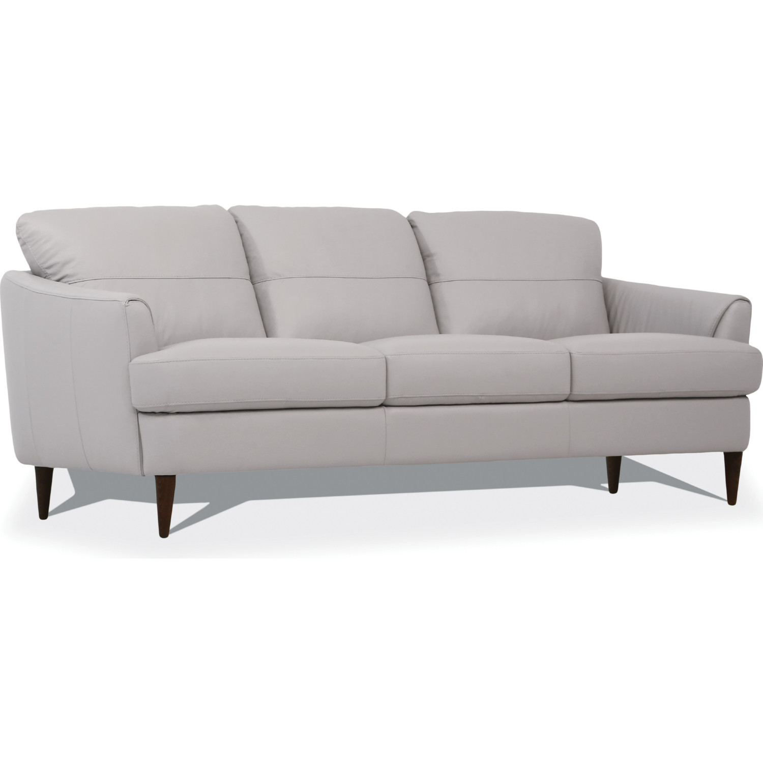 Acme 54575 Helena Sofa in Pearl Gray Leather