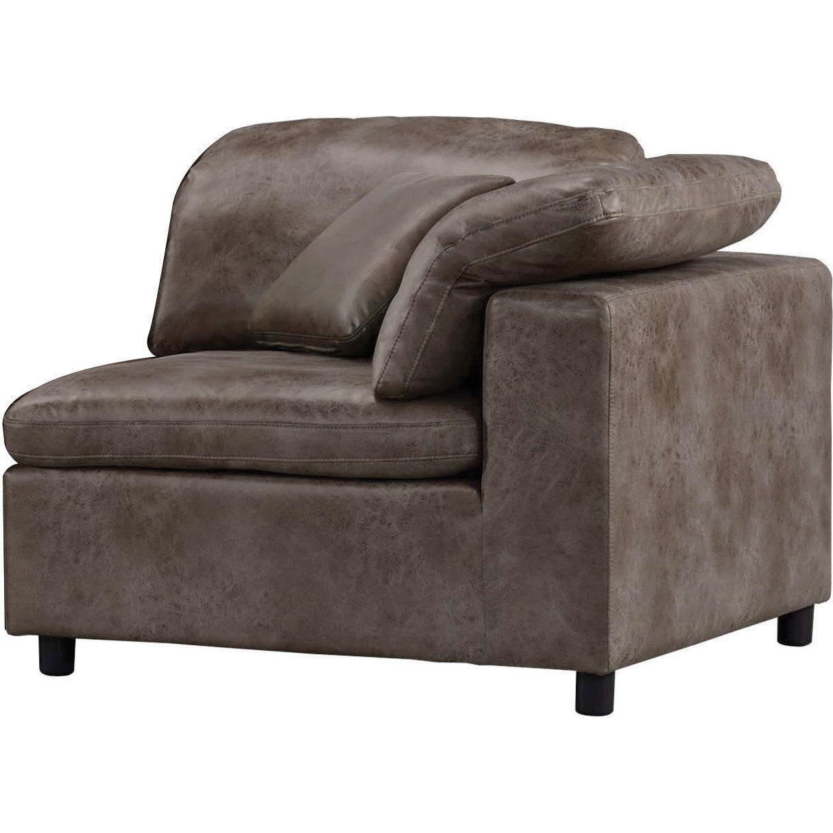 Acme 55105 Audrey Modular Sectional Sofa Unit Wedge in 2 Tone Brown