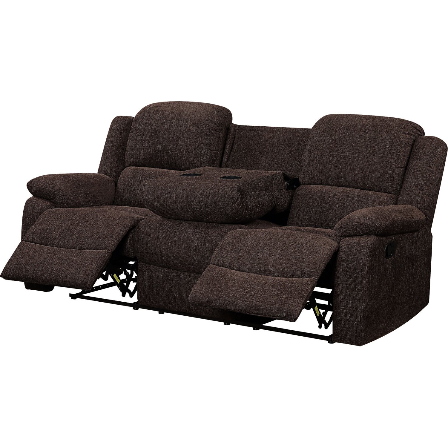 Acme 55445 Madden Reclining Sofa in Brown Chenille