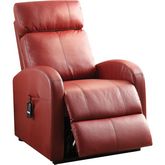 Acme 59498 Ricardo Recliner with Power Lift in Brown Leatherette