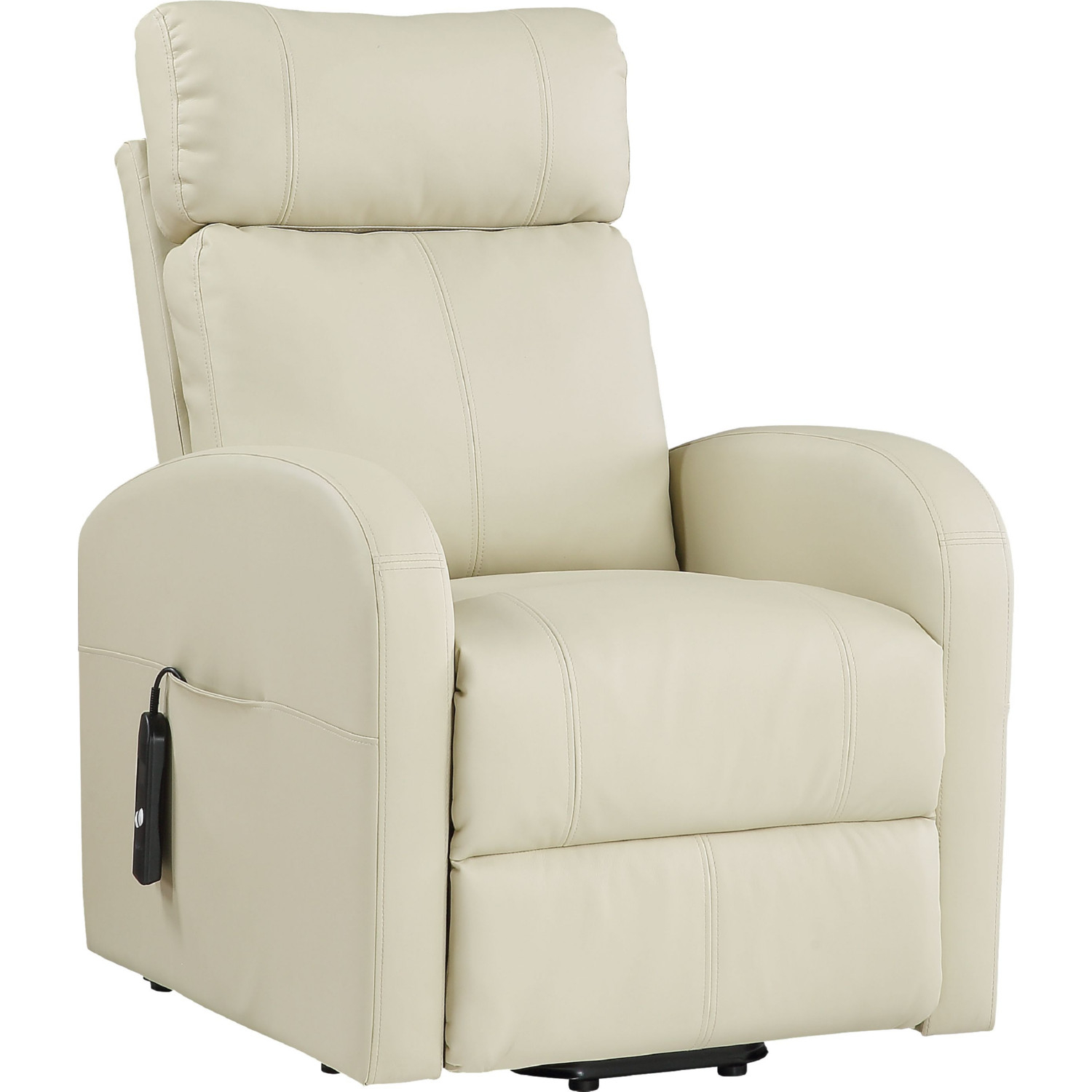 Acme 59499 Ricardo Recliner with Power Lift in Beige Leatherette