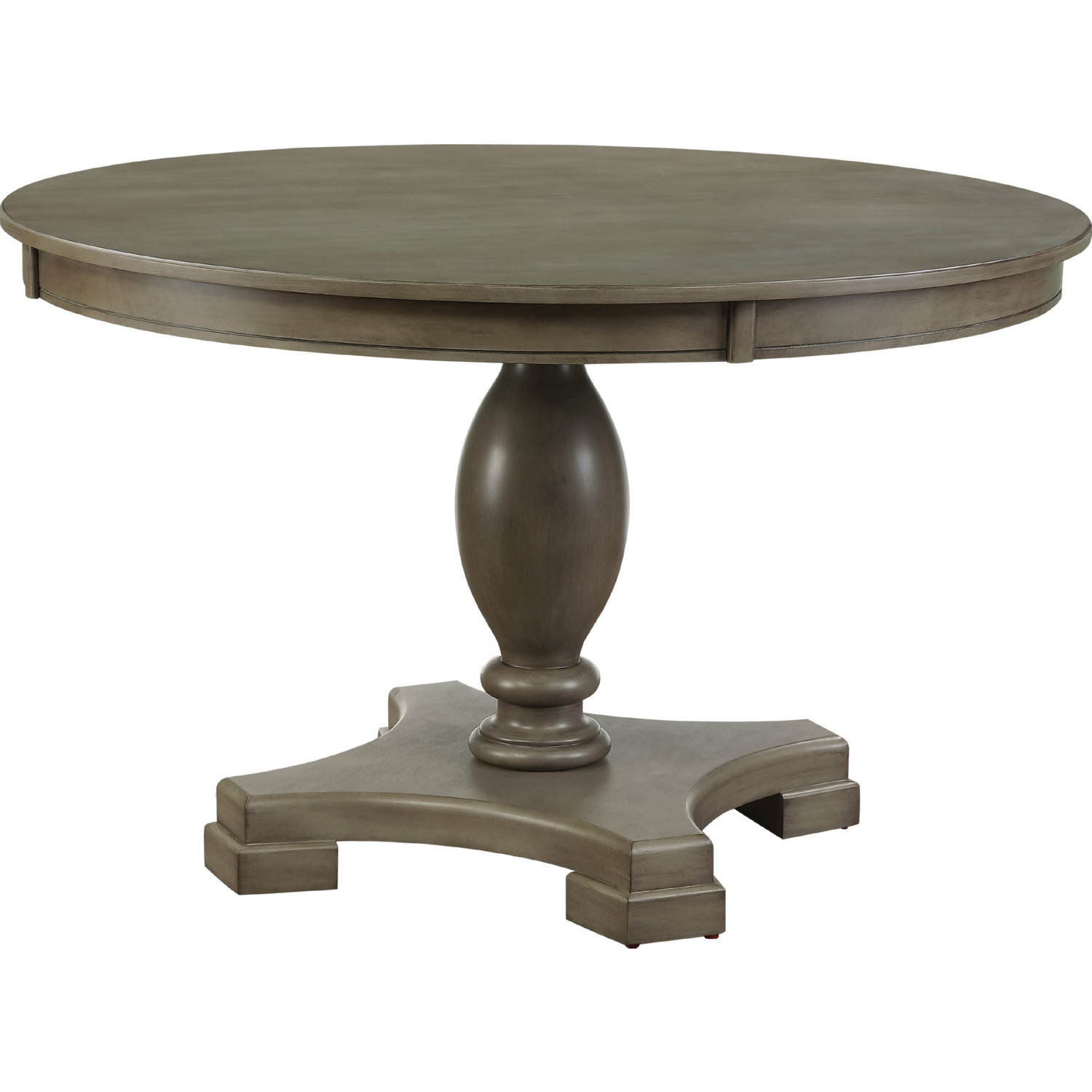 Acme 72205 Waylon 48" Pedestal Dining Table in Gray Oak