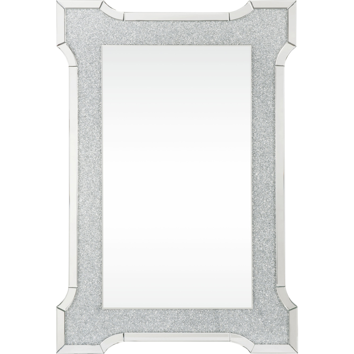 Acme 97705 Nowles Wall Decor in Mirror & Faux Stones