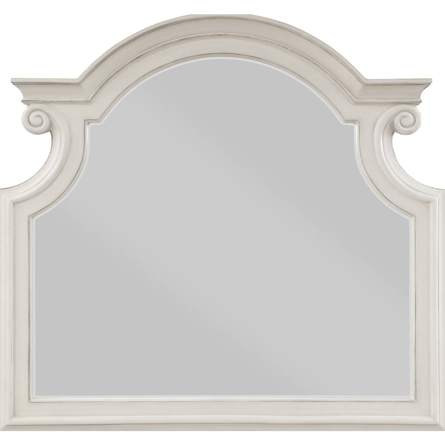 Acme BD01650 Florian Mirror in Antique White Finish Wood