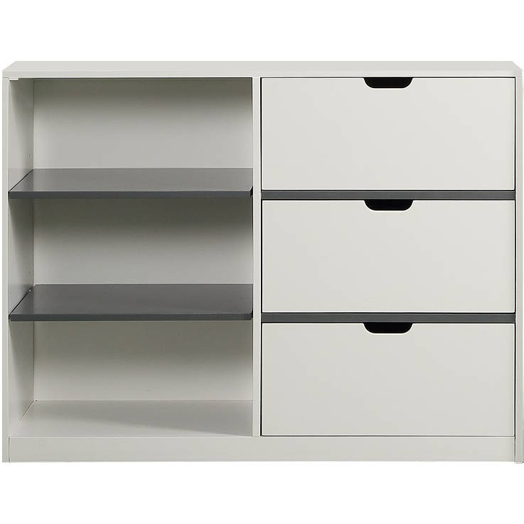 Acme BD02054 Ratana Modular Cabinet for Loft Bed in Gray & White Finish