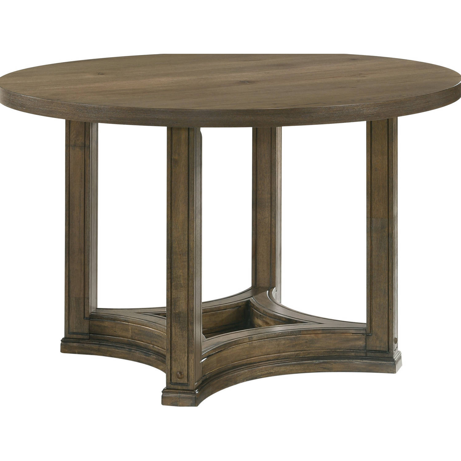 Acme DN01809 Parfield 47" Round Dining Table in Weathered Oak Finish