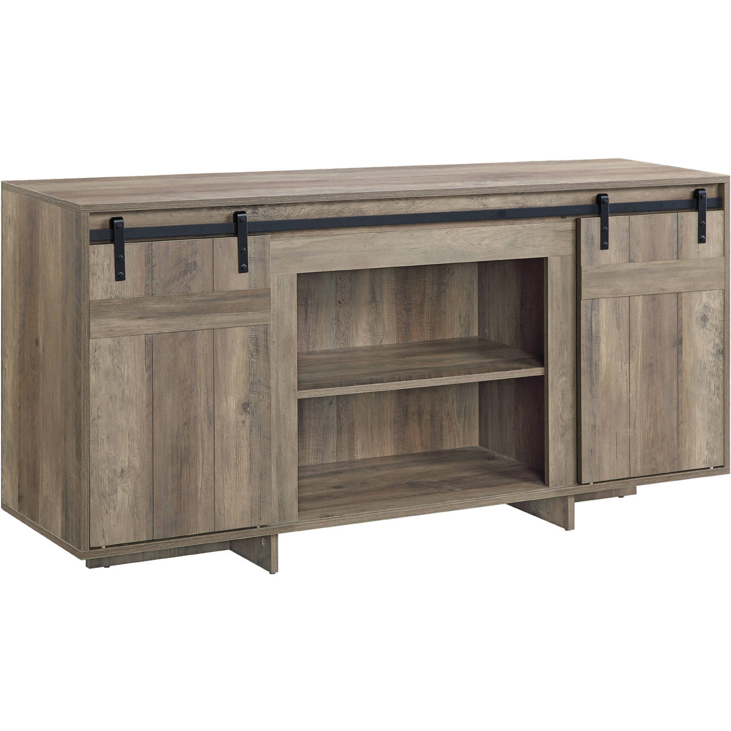 Acme LV01440 Bellarosa 60" TV Stand in Gray Washed Finish