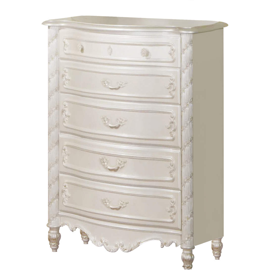 Acme BD02439 Pearl Chest in Pearl White Finish
