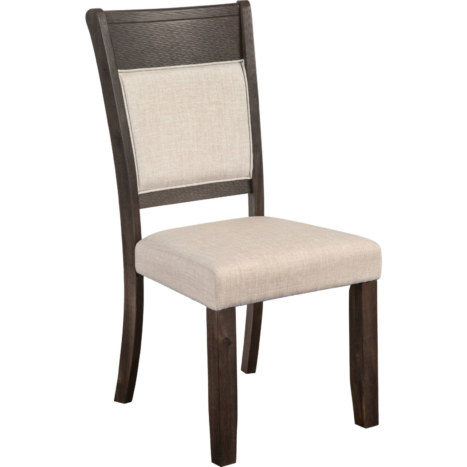Alpine 2019-02 Brayden Dining Chair in Beige Fabric Espresso Wood (Set ...