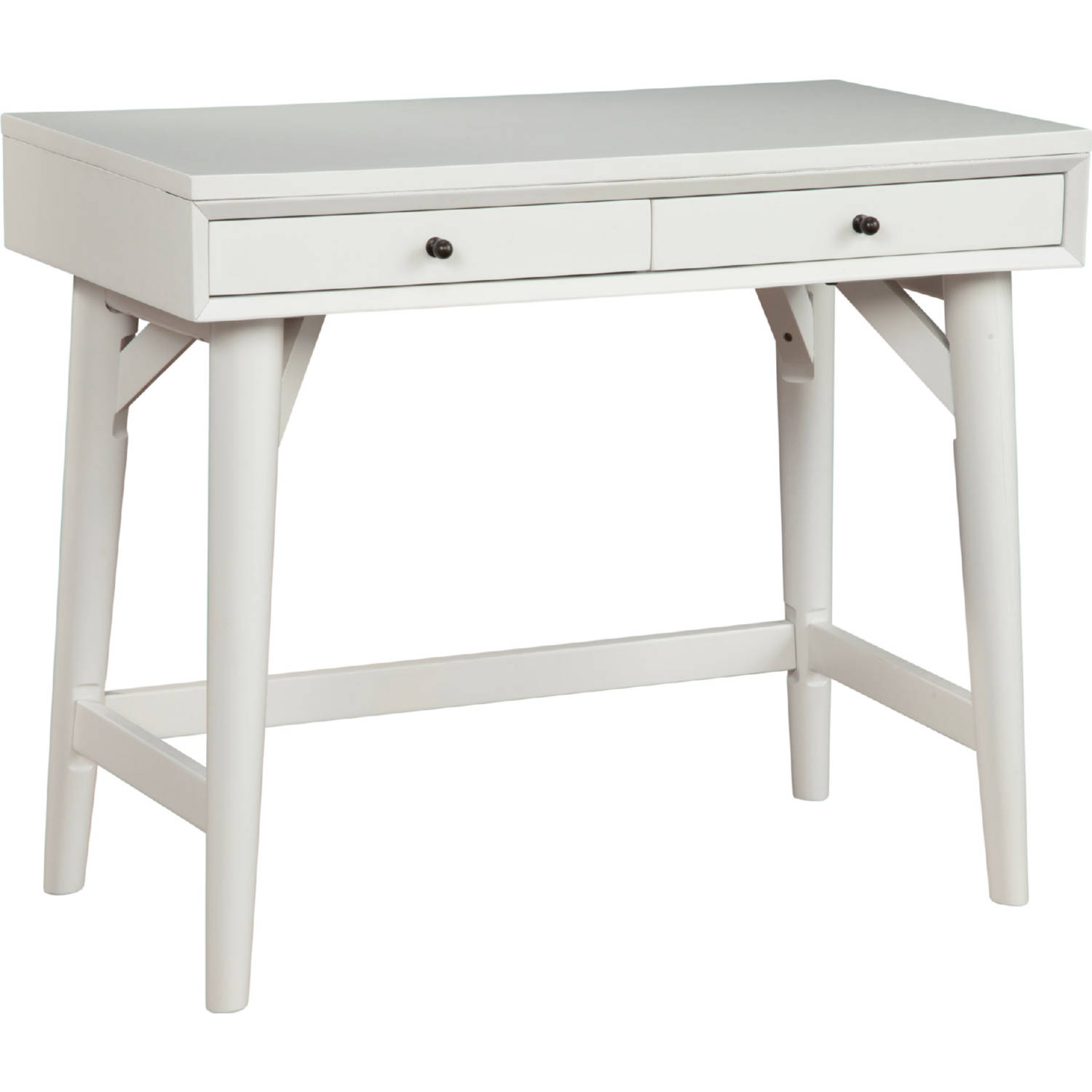 Alpine 966-W-65 Flynn 36" Desk in White Finish