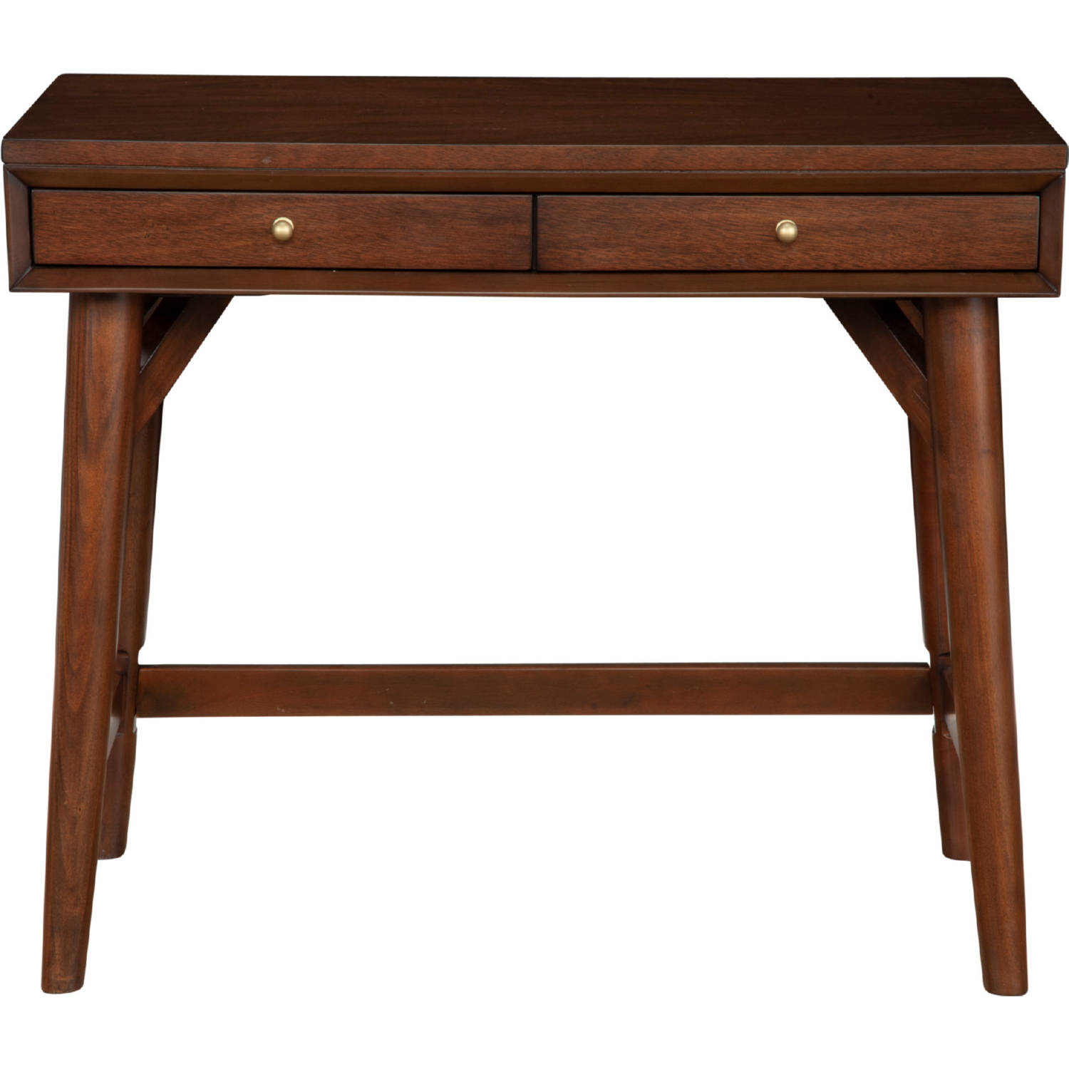 Alpine 966WAL-65 Flynn 36" Desk in Walnut Finish