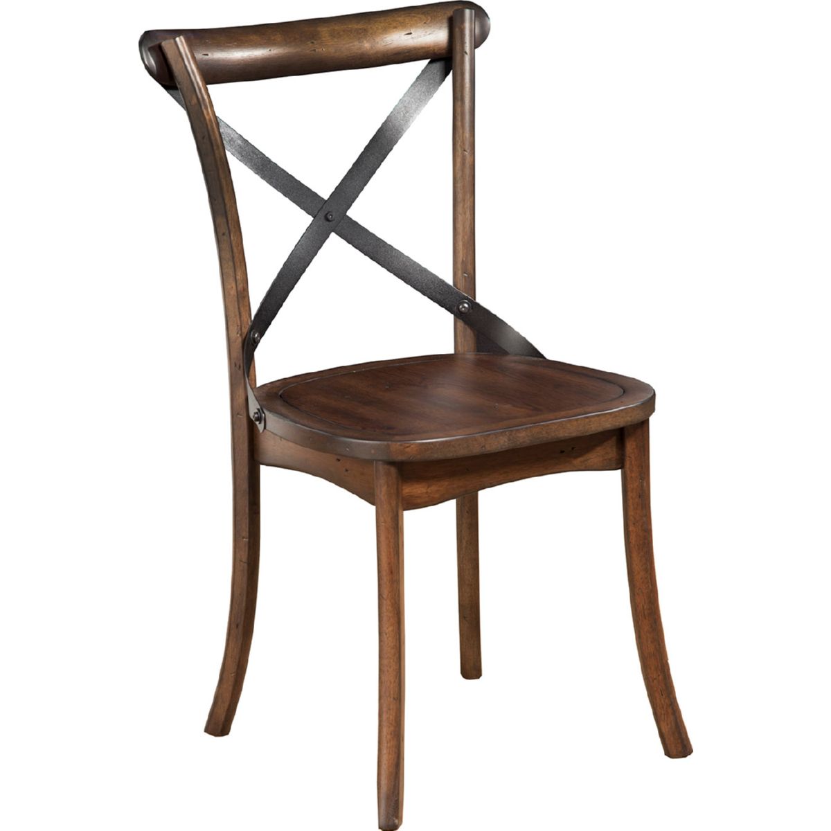 Alpine 5672-02 Arendal Dining Chair in Burnished Dark Oak Finish Wood ...