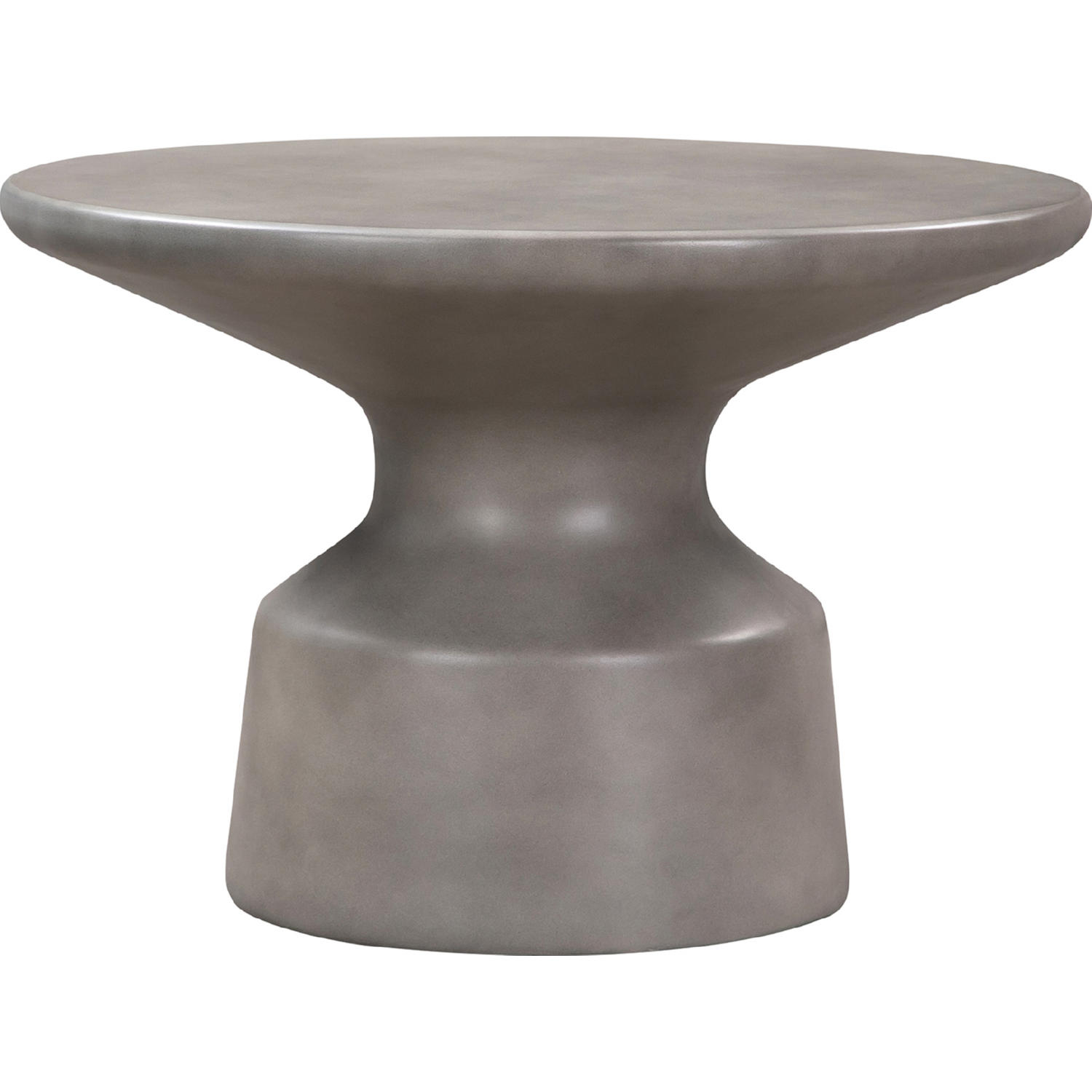 Armen LCSFCOCCGR Sephie Round Pedestal Coffee Table in Grey Concrete