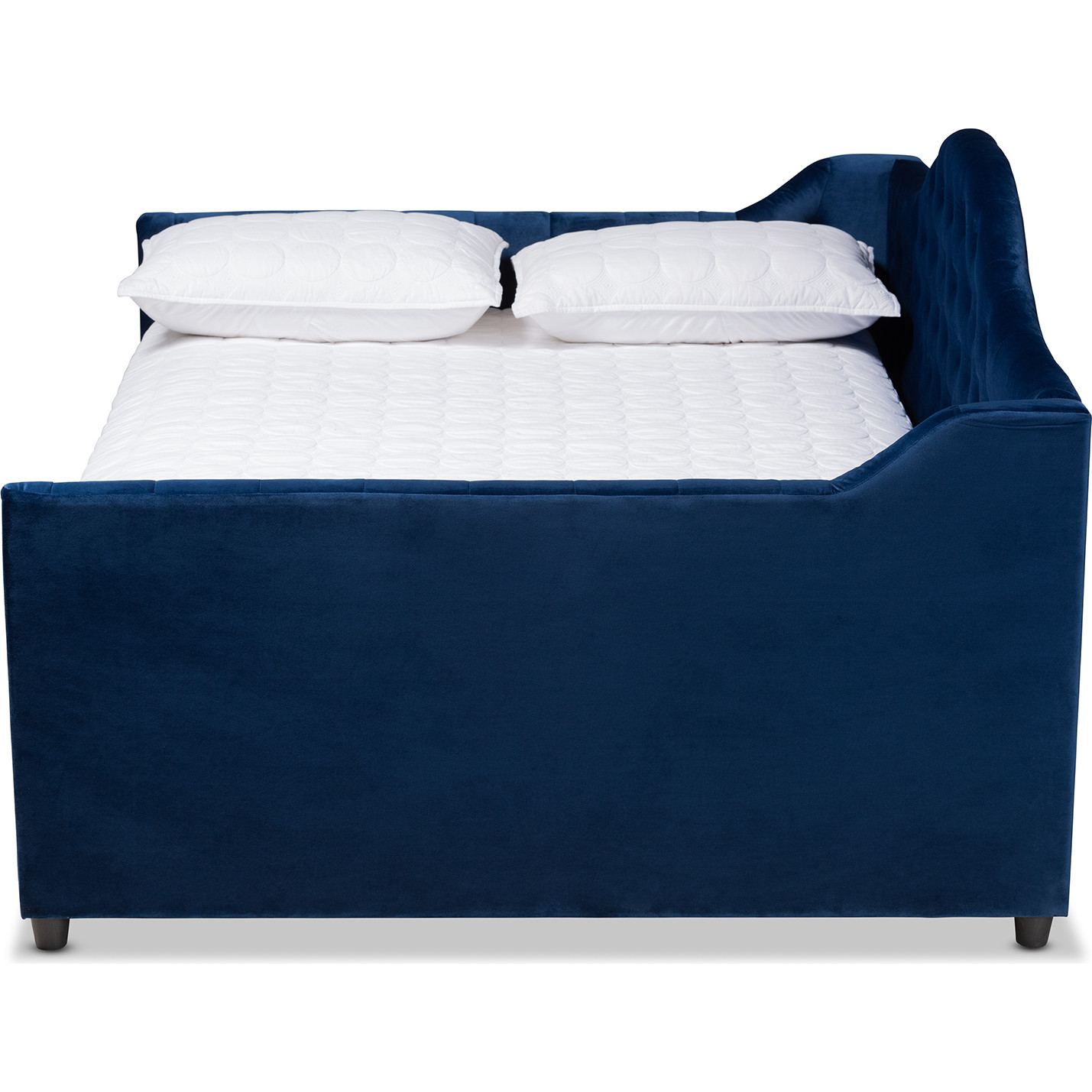 Baxton CF8940-Navy Blue-Daybed-F Perry Full Daybed in Tufted Royal Blue ...