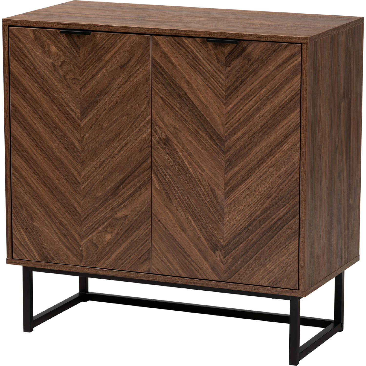 Baxton LCF20211282-Walnut-Cabinet Sadia Storage Cabinet in Walnut Brown ...