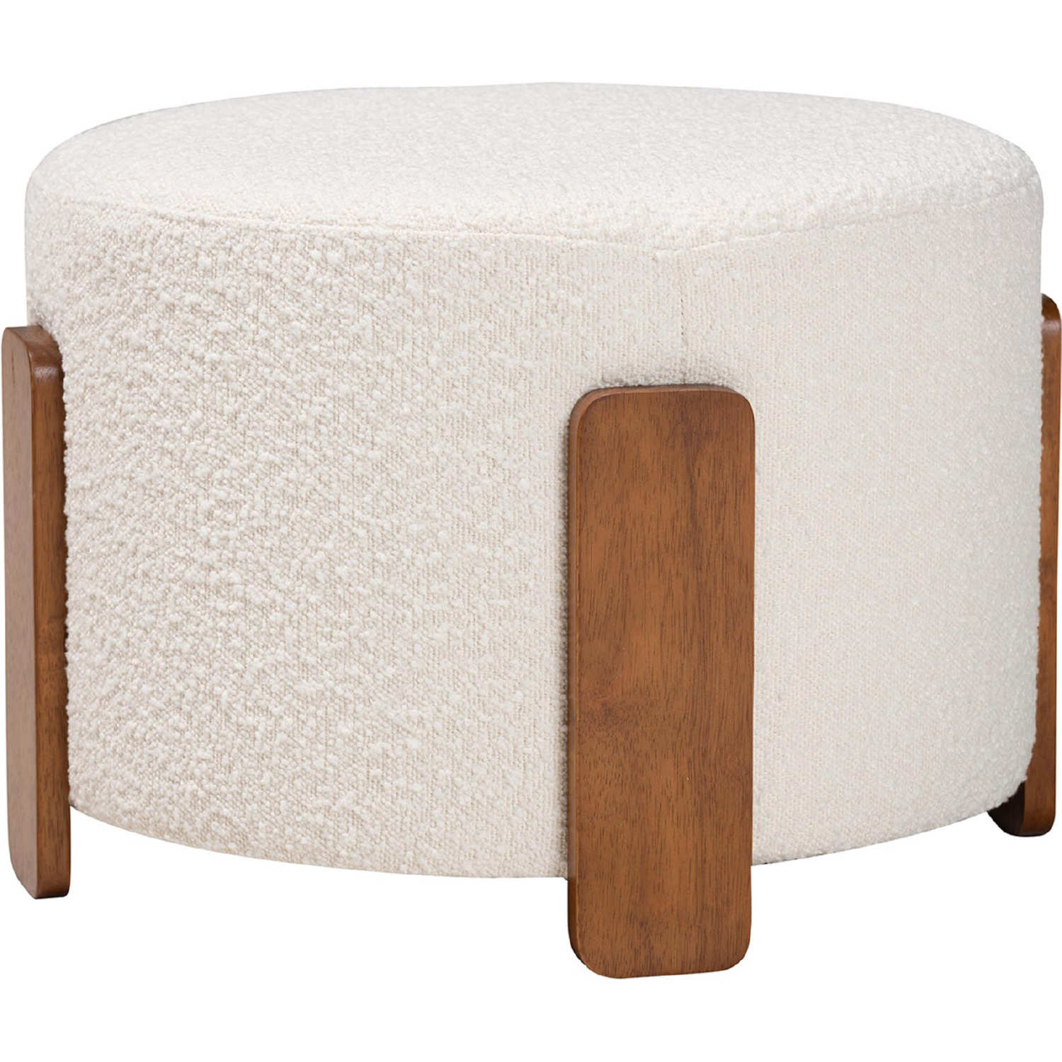 Baxton BBT5487-Walnut/Maya Cream-Stool Finlay Ottoman in Walnut Brown ...