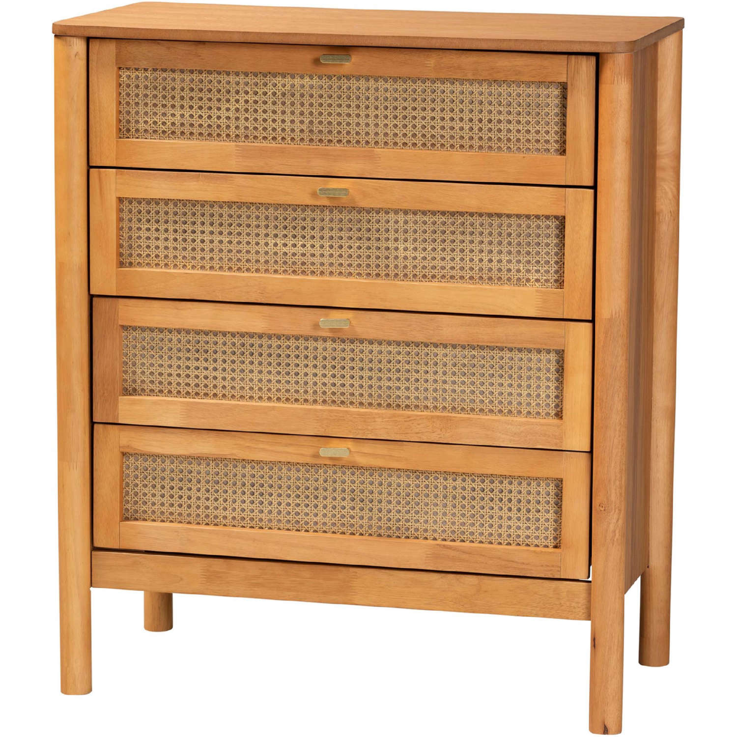 Baxton MG9006-5703R Rattan/NTOak1203-4D-Chest Jenn 4 Drawer Chest in ...