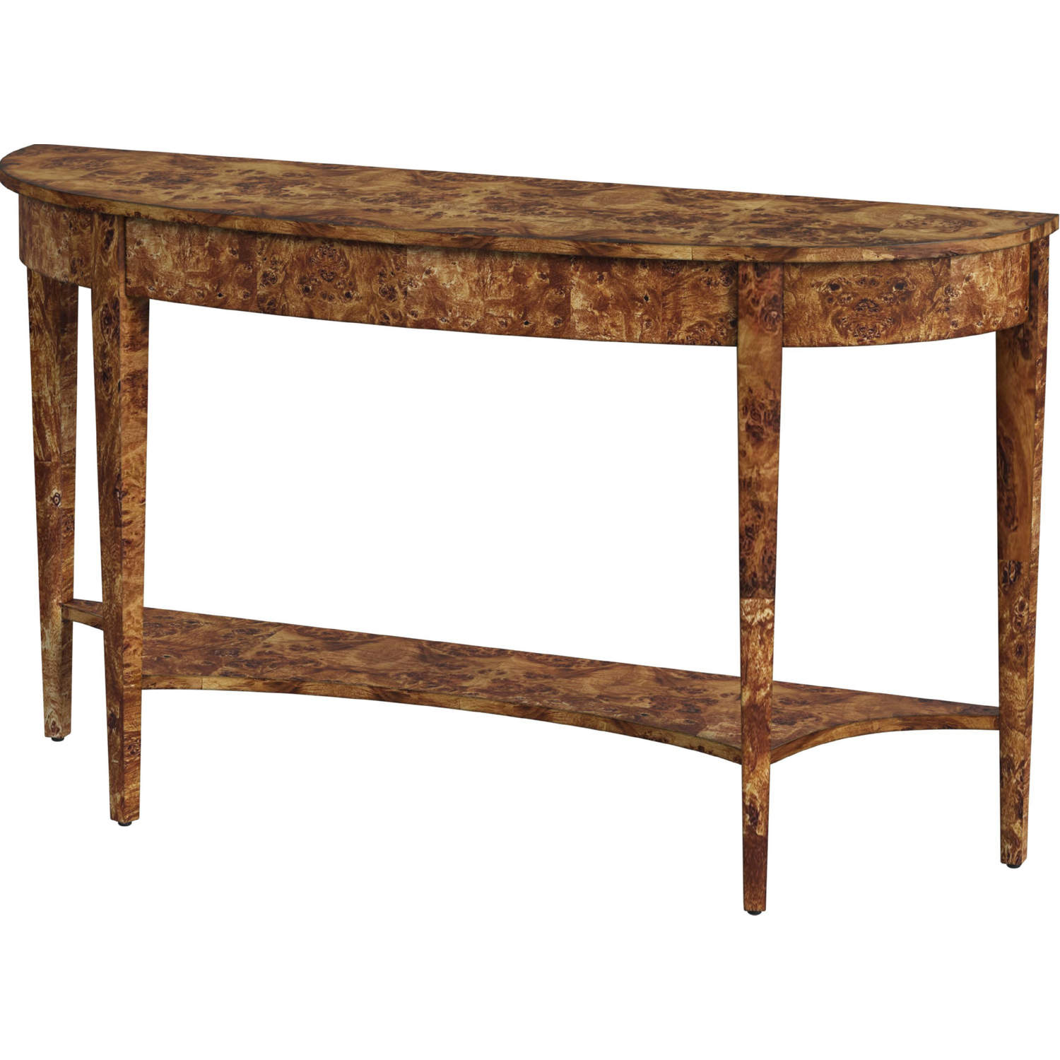 Butler 4146442 Astor 54" Demilune Console Table in Traditional Burl ...