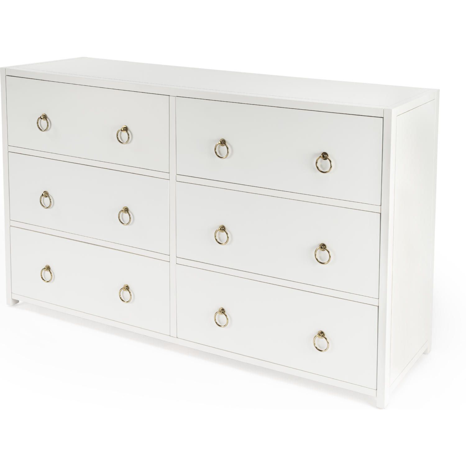 Butler 5525304 Lark 6 Drawer Dresser in White Finish