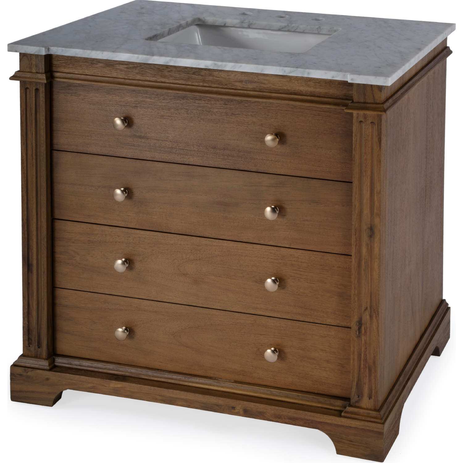 Butler 5570415 Hanson 36" Single Bathroom Vanity & Sink Set in Brown ...
