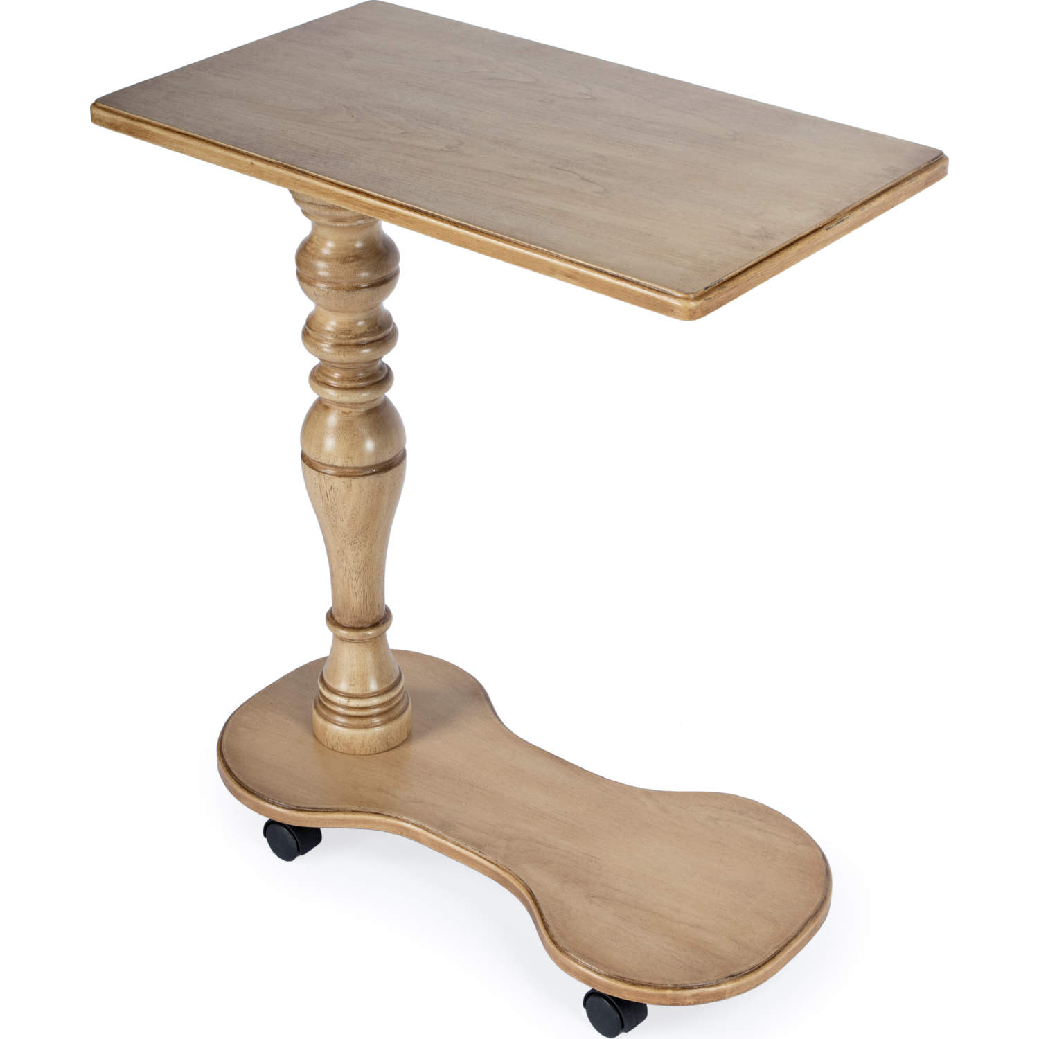 Butler 7025424 Mabry Mobile Tray Table in Antique Beige Finish Wood