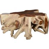 Classic Home 51000069 Groot Accent Table in Teak Wood