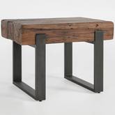 Classic Home 53001886 Duarte 74" Bench in Mixed Reclaimed Wood & Iron