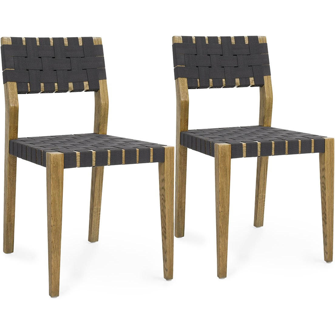 Classic Home 53004761 Orlando Dining Chair in Black Webbing & Light ...