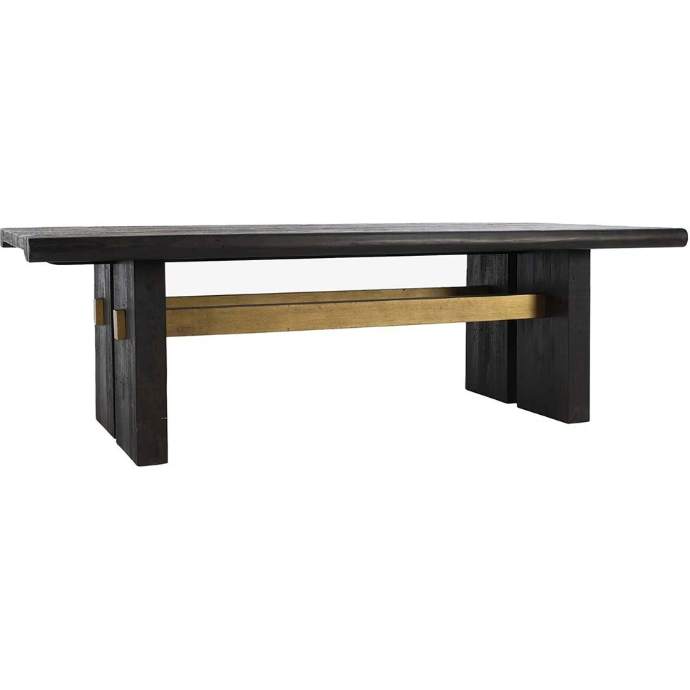 Classic Home 51031246 Larson 96" Dining Table in Black Reclaimed Pine ...