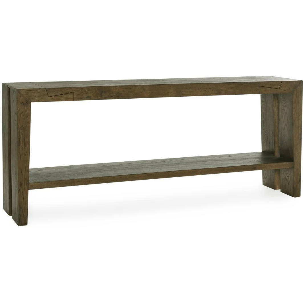 Classic Home 51031327 Troy Console Table in Cracked Oak