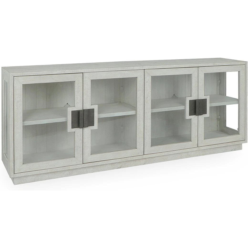 Classic Home 52004129 Larson 4 Door Sideboard in White Wash Reclaimed Pine