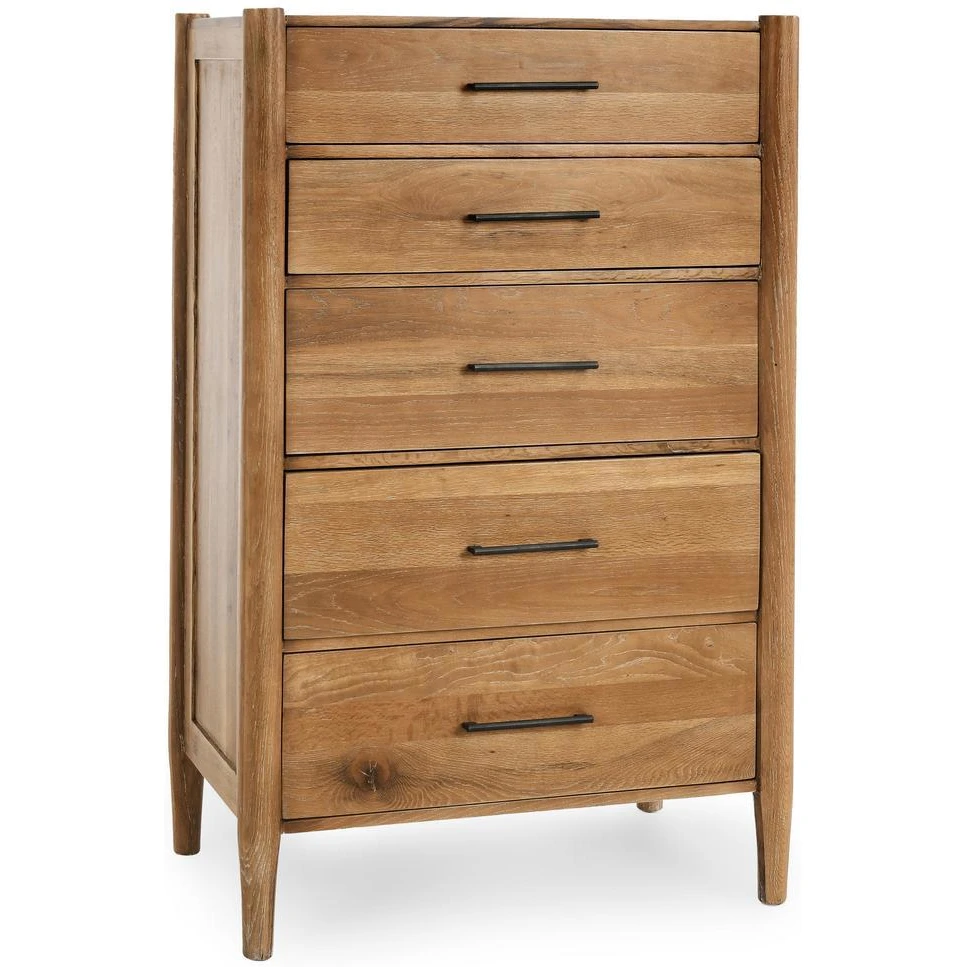 Classic Home 52010829 Fabio 5 Drawer Chest in Natural Finish Oak