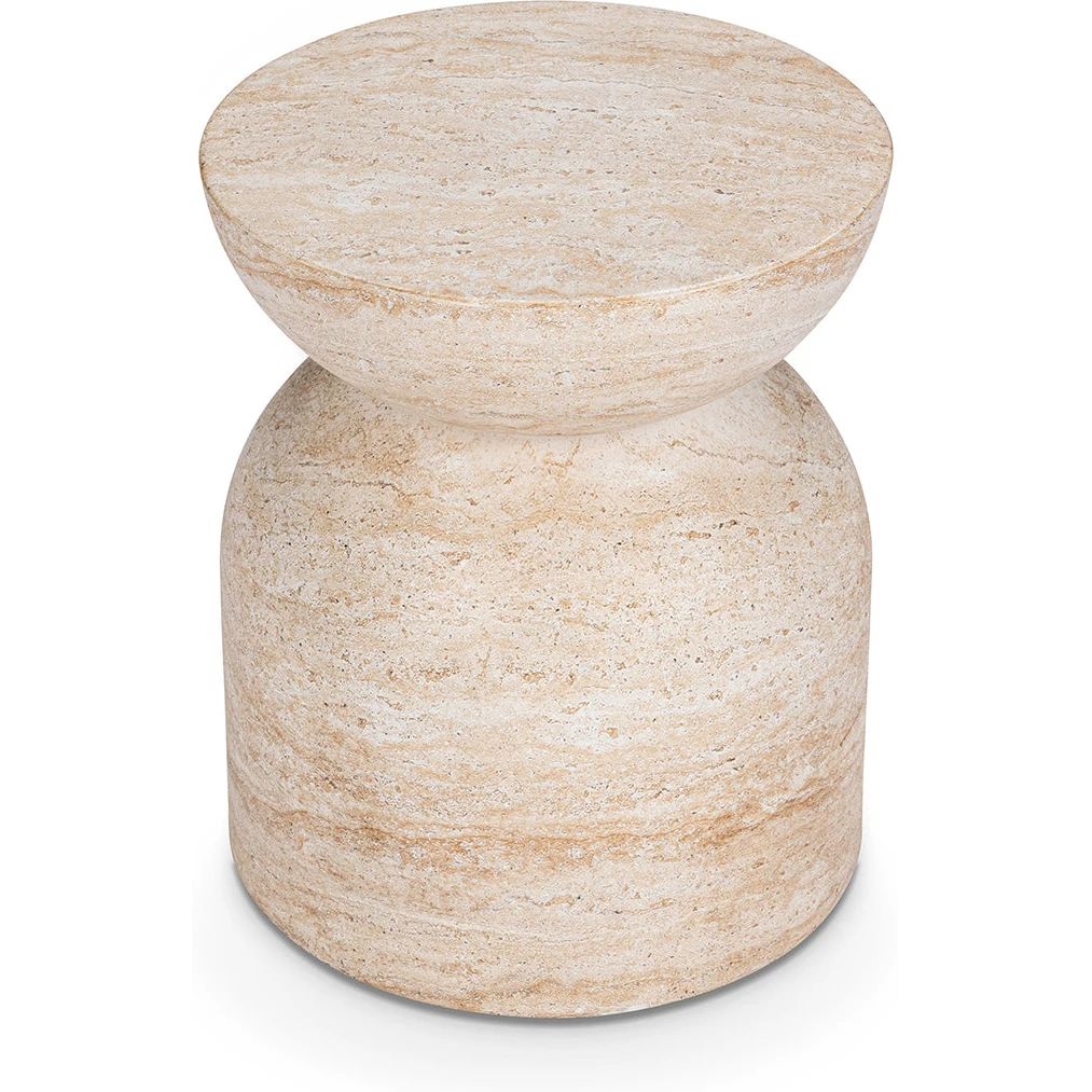 Classic Home 53006308 Ridgewood Outdoor Stool in Beige Glass Fiber ...