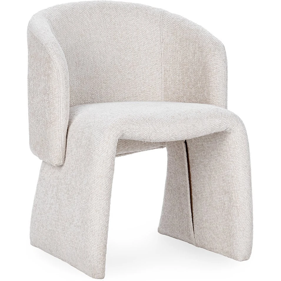 Classic Home 53051773 Halstead Dining Chair in Natural Fabric (Set of 2)