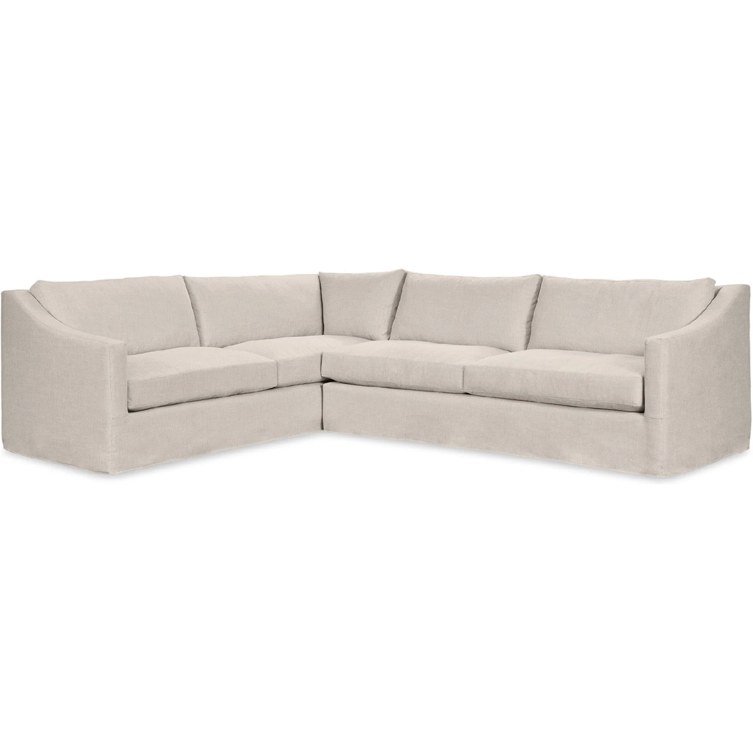 Classic Home 5310SC2DTW Kipton Sectional Sofa Dawn in Twine Neutral Fabric