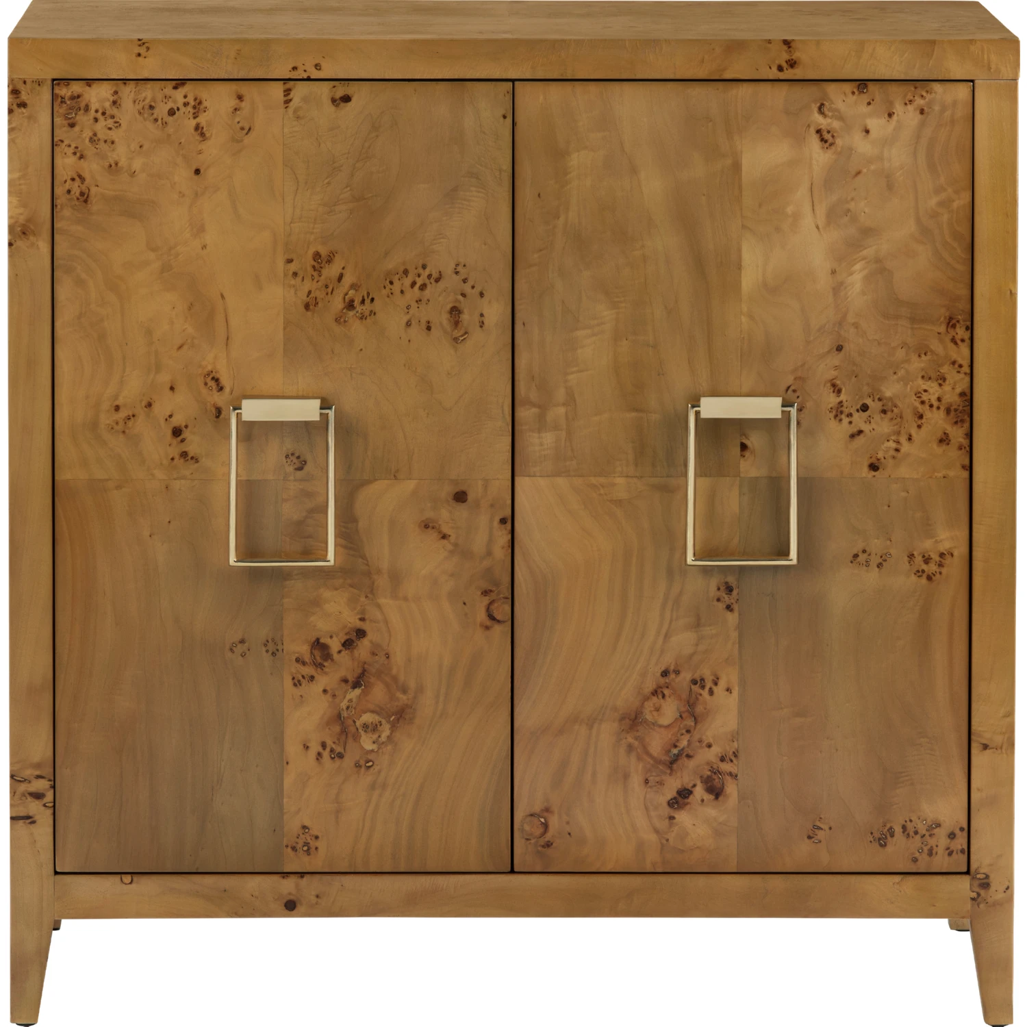 Crestview CVFDR1168 Richmond 2 Door Cabinet in Mappa Burl Wood