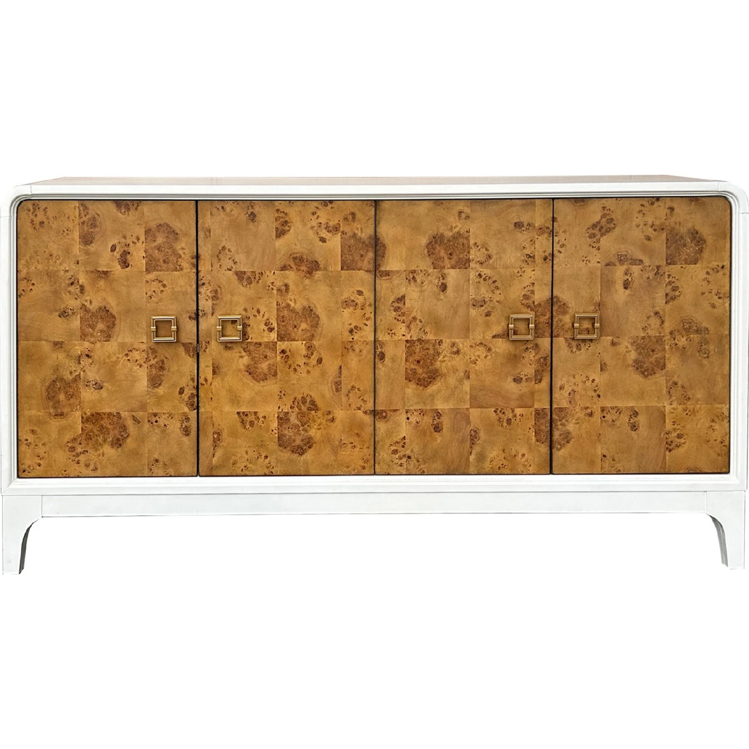 Crestview CVFVR8567 Maddox 4 Door Media Credenza Sideboard in Natural ...