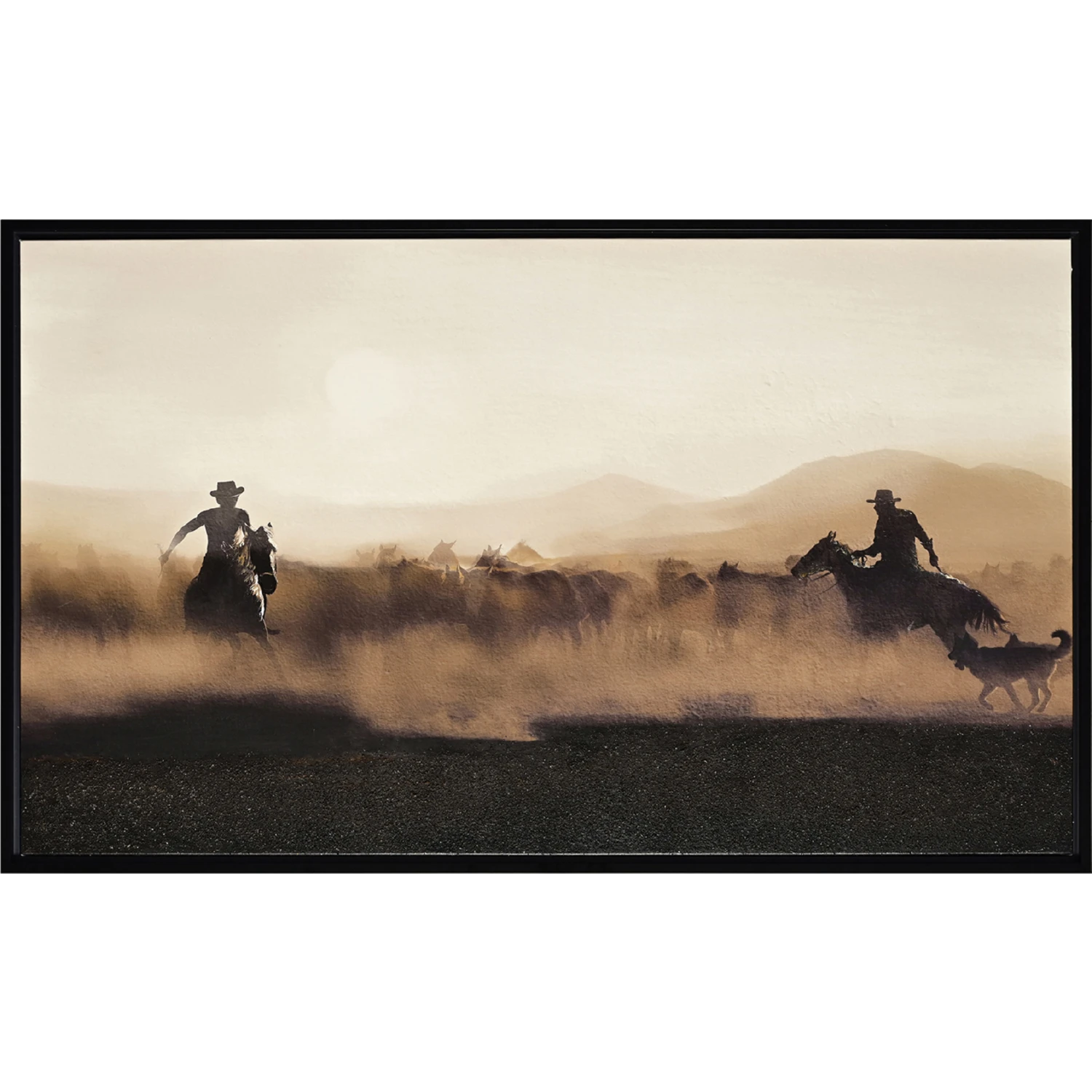 Crestview CVTOP3370 Dutton American West Canvas Painting Wall Art in ...