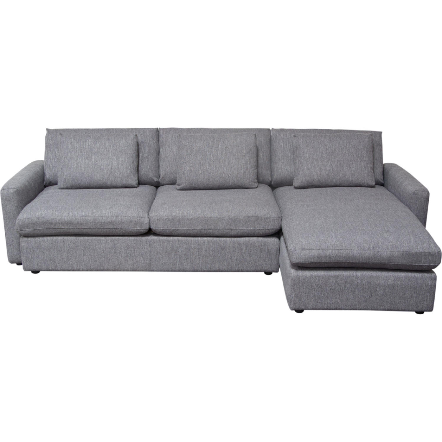 Diamond Sofa ARCADIAGR2PC Arcadia 2 Piece Reversible Chaise Sectional Sofa in Grey Fabric