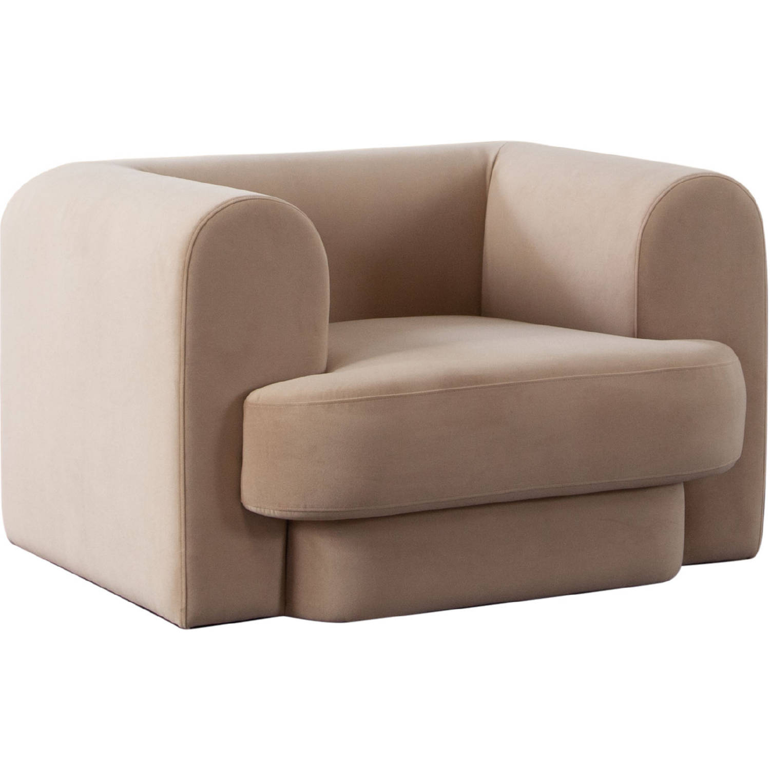 Diamond Sofa FORMCHCA Form Accent Chair in Camel Performance Velvet