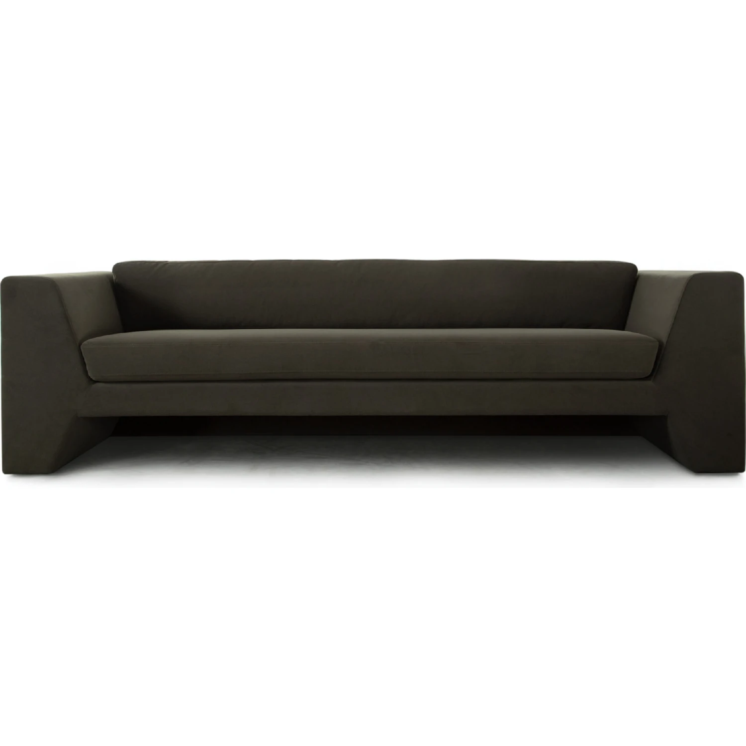 Diamond Sofa RIFTSOMO Rift Sofa in Winter Moss Green Performance Velvet