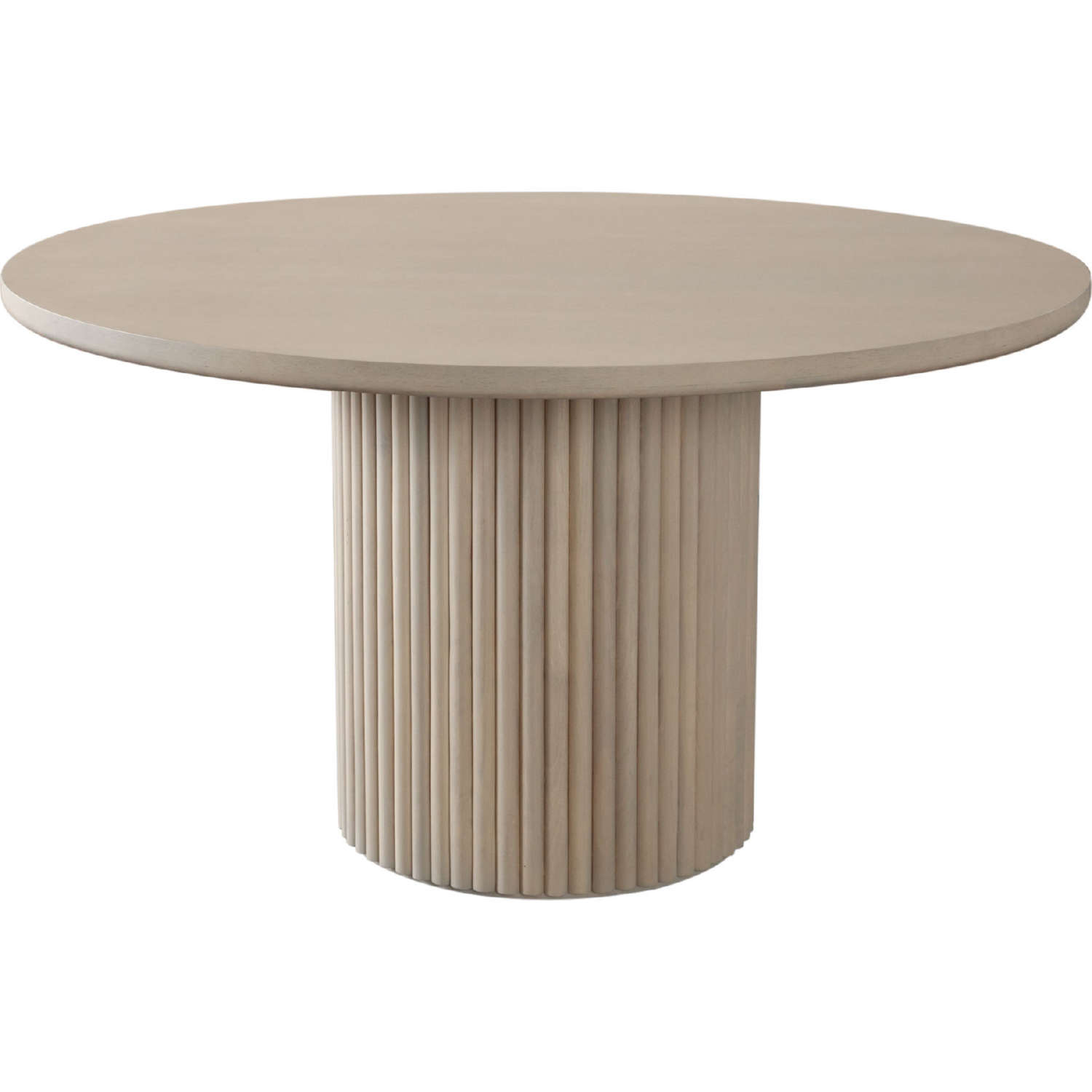 Diamond Sofa SIRENTDTNA Siren 54" Round Fluted Pedestal Base Dining ...