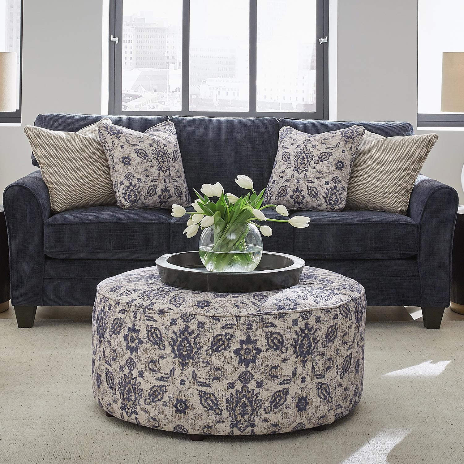 Southern Furniture 3011-04 Wowza Navy Queen Sleep Sofa 3011 04 Queen ...