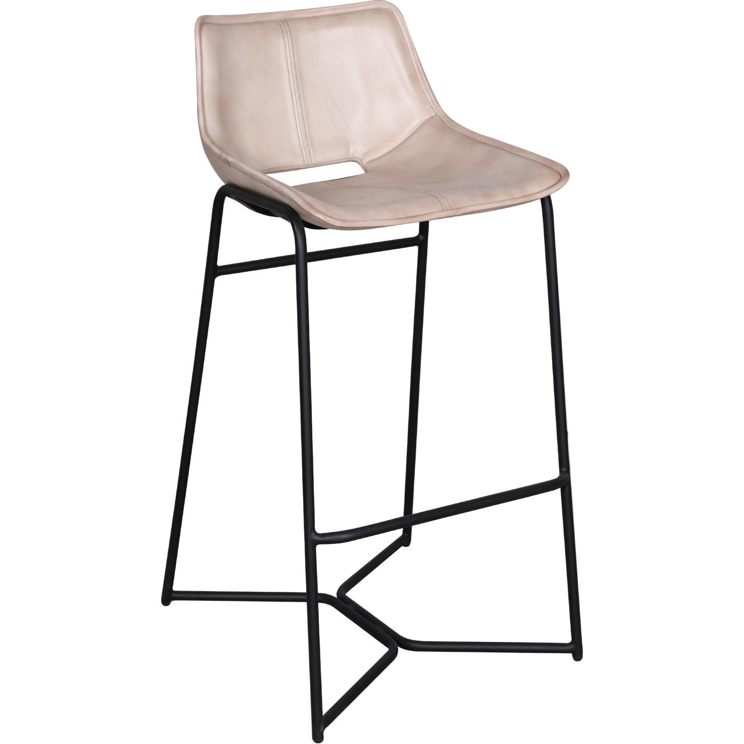 World Interiors ZWBRIMBCAI Brisbane Bar Chair in Antique Ivory Top ...