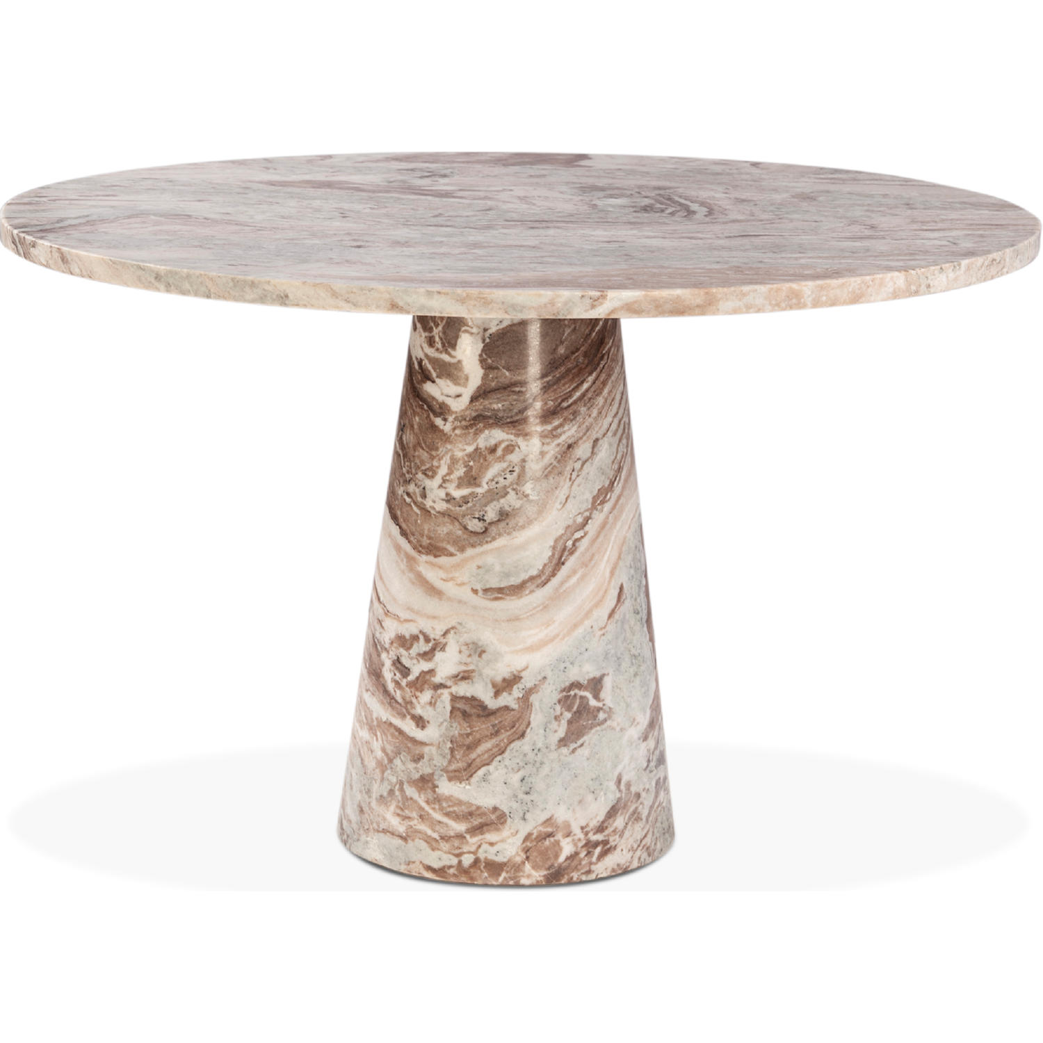 World Interiors ZWGZARD48BRM Giza 48" Round Dining Table in Brown ...