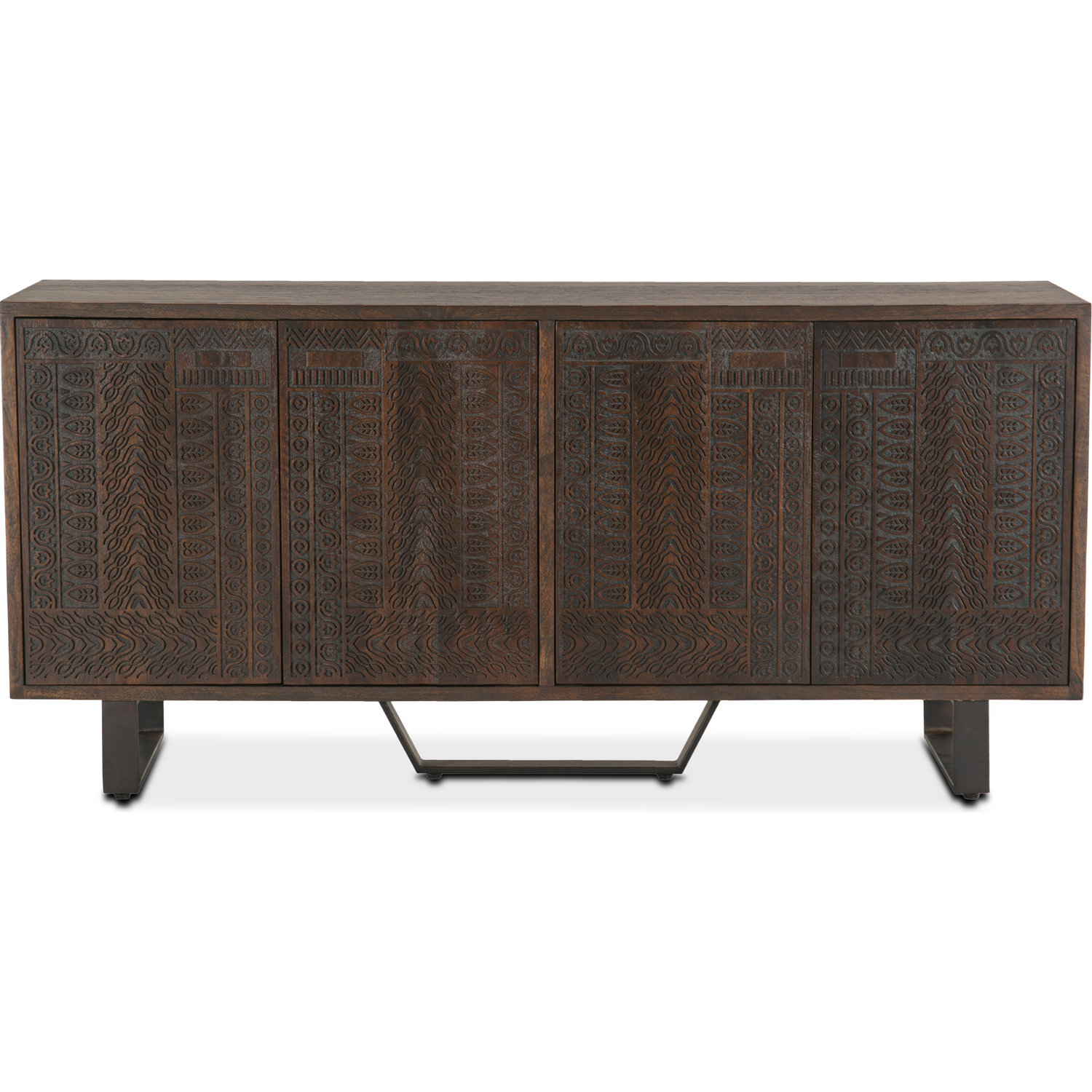 World Interiors ZWHAMSB70PW Hamilton 70" Sideboard in Walnut Finish ...