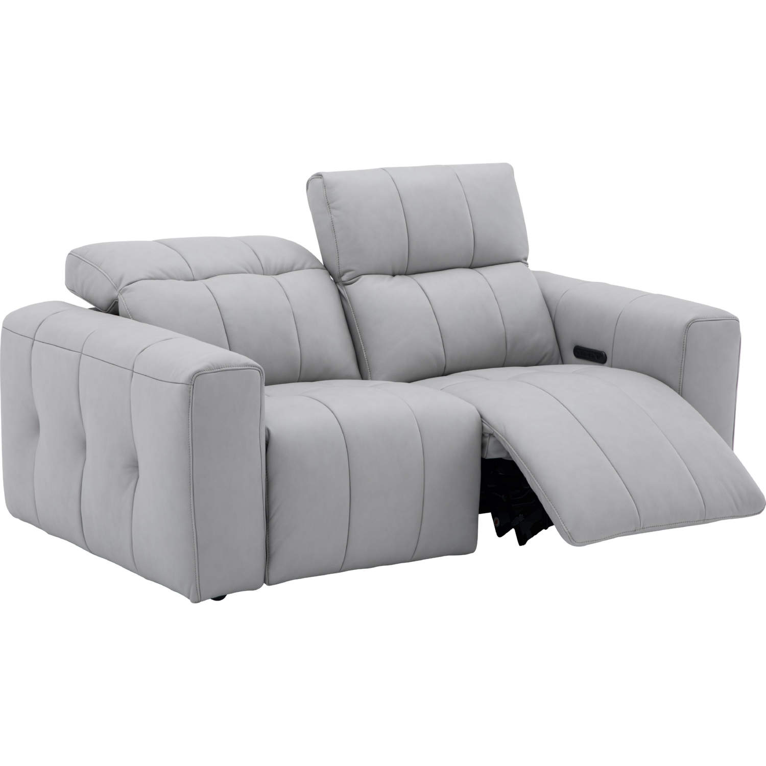 J&M Furniture 16789-L Prescott Power Recline Loveseat in Tufted Light ...