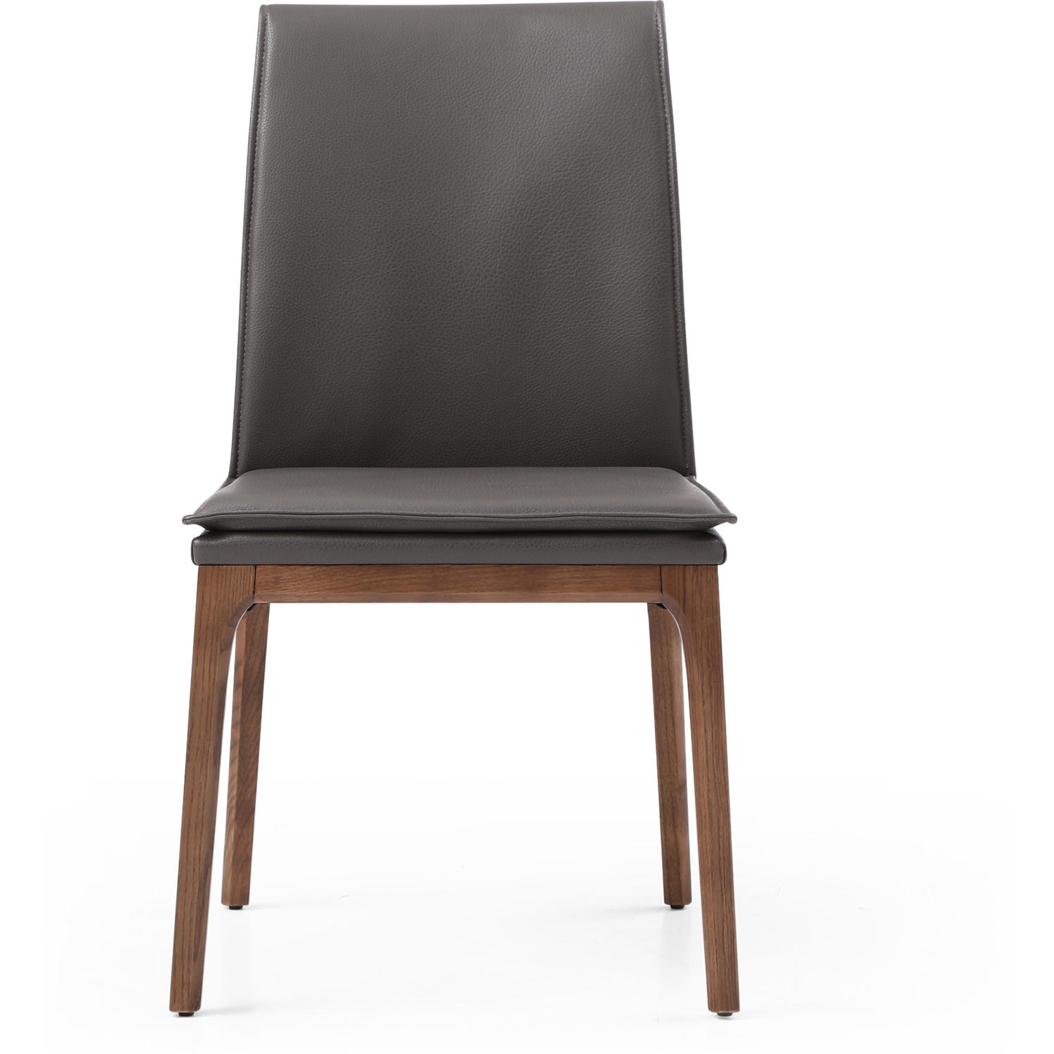 J&M Furniture 19986 Portland Dining Chair in Dark Grey Eco Leather ...