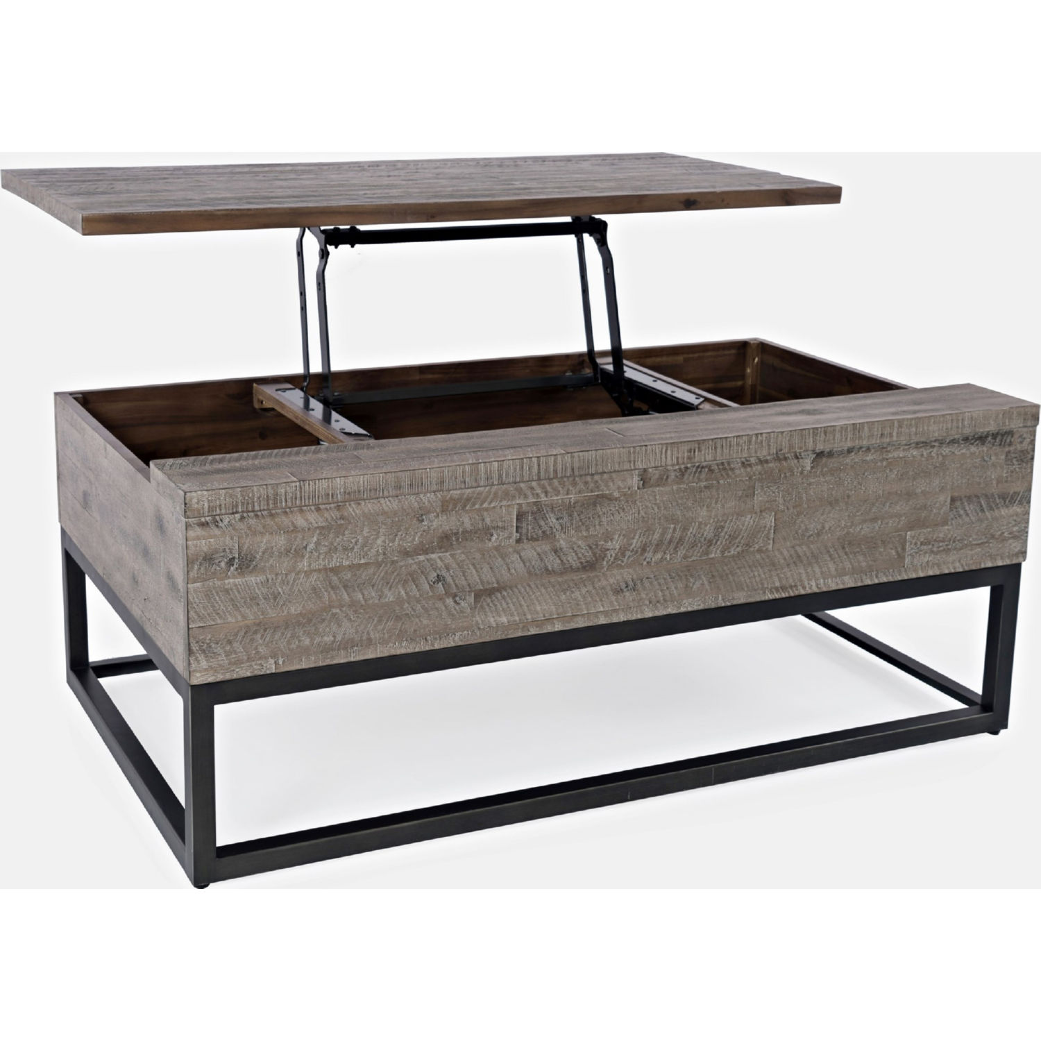 Jofran 1860-5 East Hampton Lift Top Coffee Table in Distressed Grey Wood