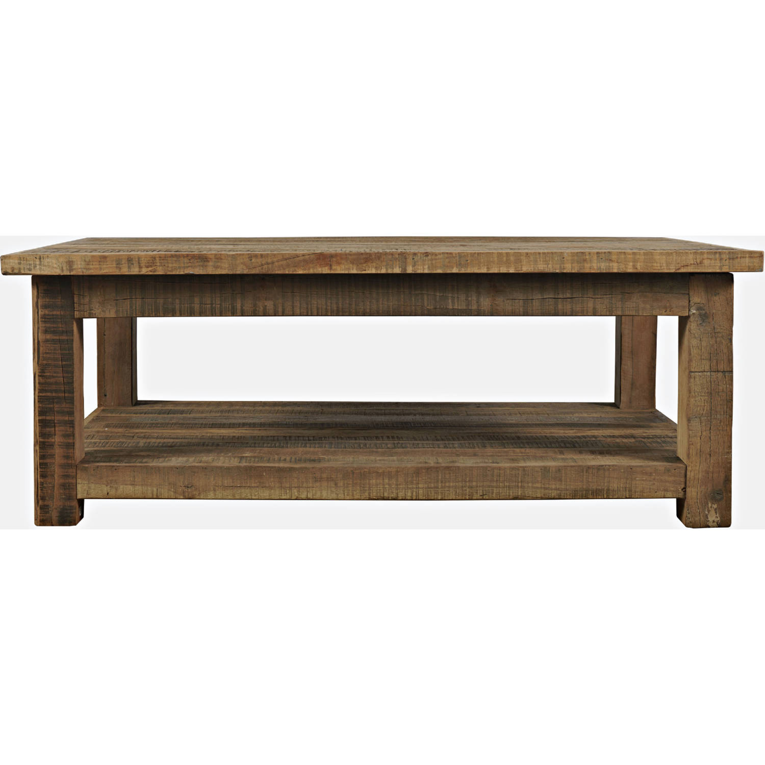 Jofran 2300-1 Reclamation 50" Coffee Table with Shelf in Unfinished ...